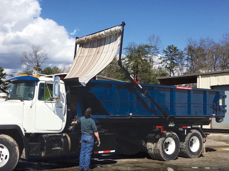 Roll Off Tarp Systems | Roll Off Truck Tarps | American Tarping