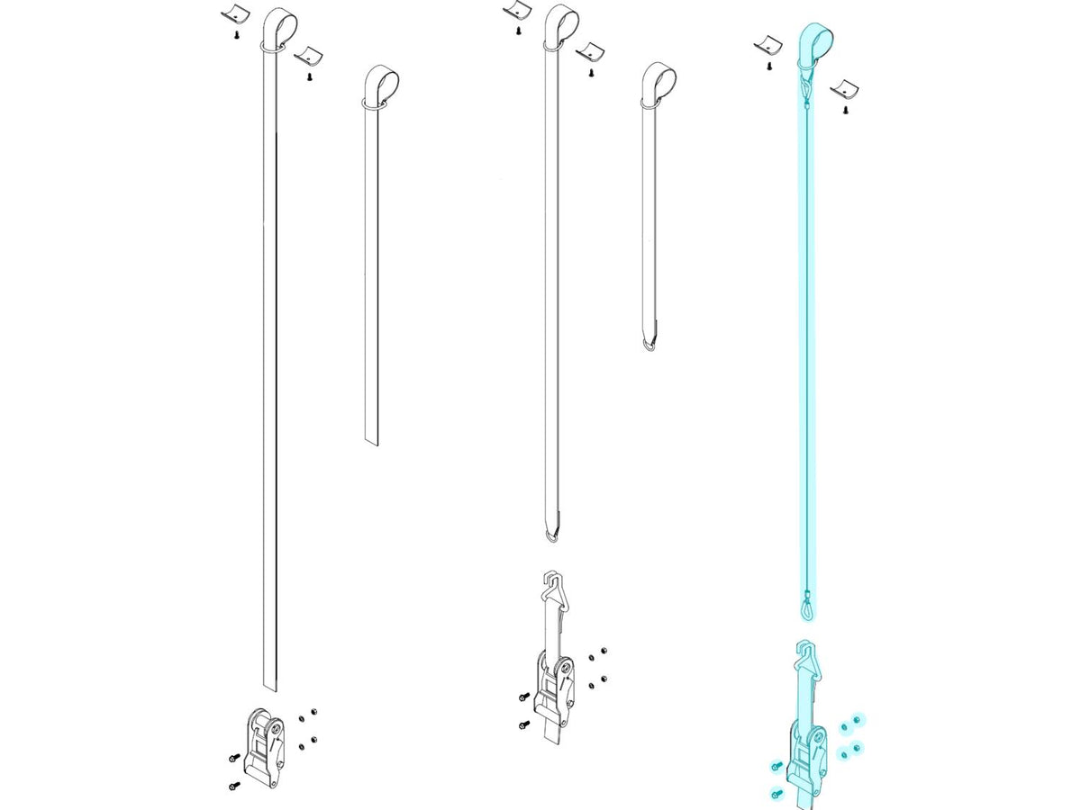 Cable Hold-Down Kit - 7' 1106770 | Donovan | American Tarping