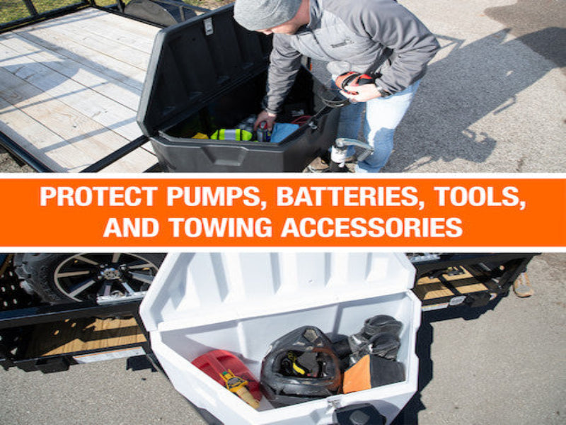 Truck Tool Box, Trailer Black Poly Trailer Tongue Truck Box 1701680 ...