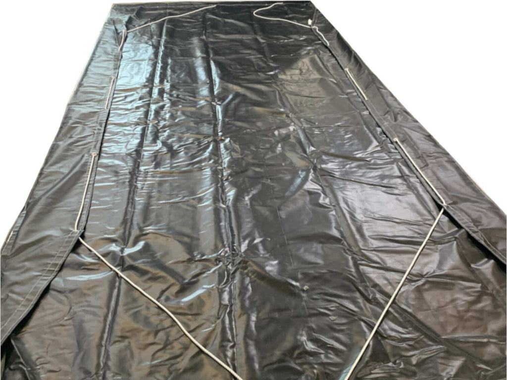18oz Vinyl Asphalt Tarps w/ Side Flaps | Donovan Tarps | American Tarping