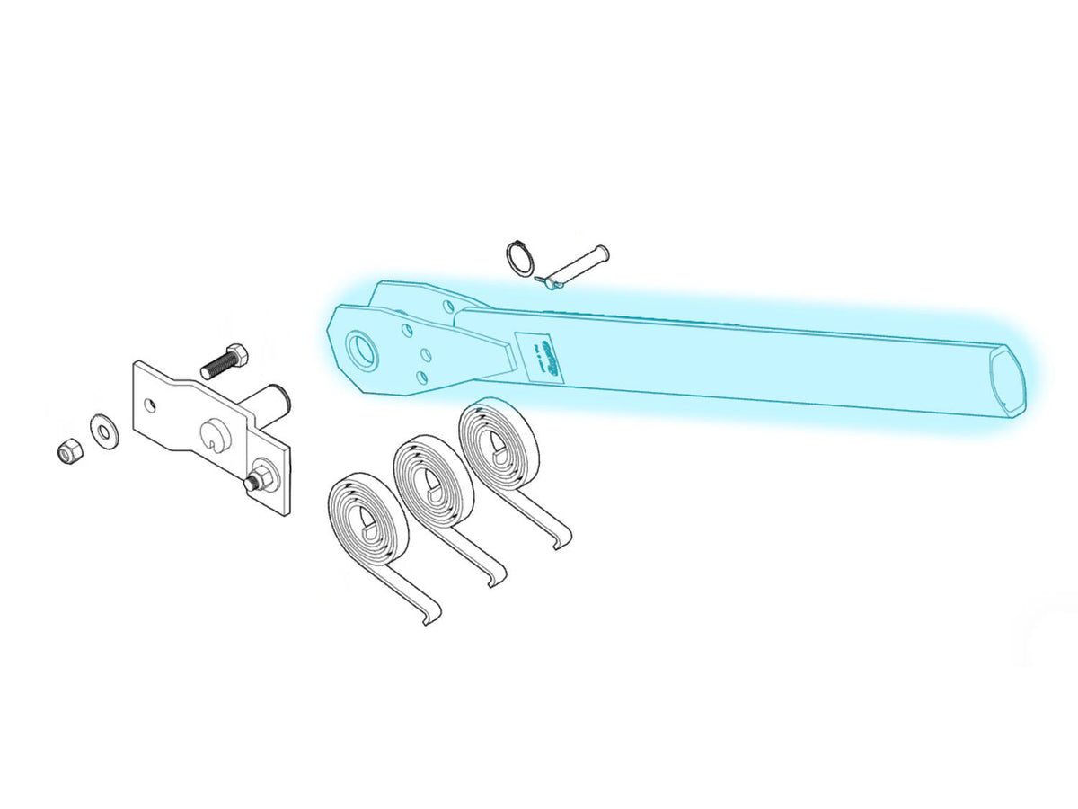Pivot Tube. AL 3 Spring Arm Only 31" Tube 46130-31 | Roll-Rite ...
