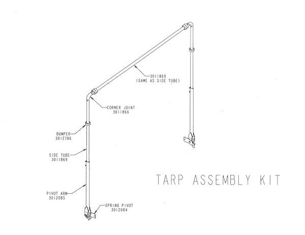 Aluminum Tarp Arm Replacement Set (5-spring) 3016667 | Buyers Products ...
