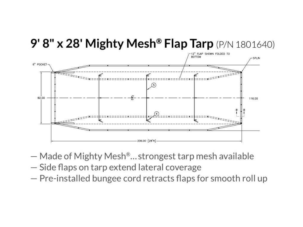 Roll Off Tarp System SWAT 1809616 | Donovan Tarps | American Tarping
